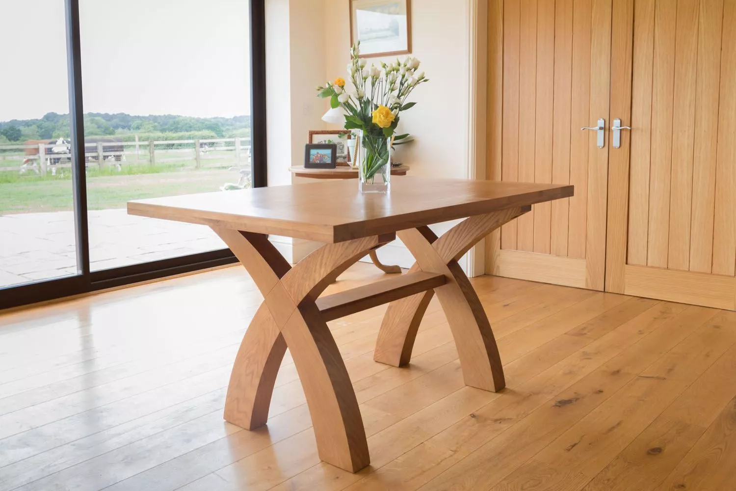 Cross leg table store